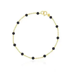 THE LOVERY FINE JEWELRY Bead Chain Bracelet - Onyx