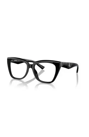 FERRARI 54mm Square Optical Glasses - Black