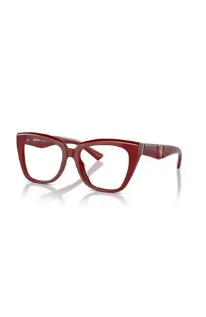 FERRARI 54mm Square Optical Glasses - Red