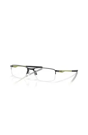 Oakley 54mm Rectangle Eyeglasses Black/green