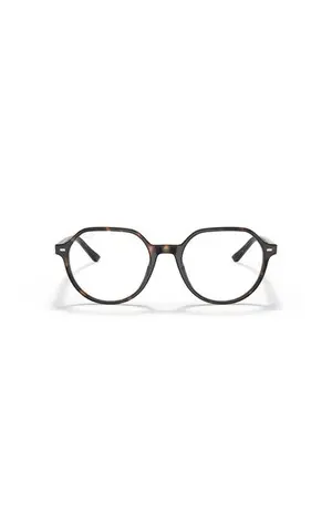 Ray-ban 49mm Round Eyeglasses - Tortoise