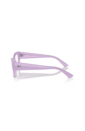 Ray-ban 52mm Irregular Eyeglasses - Violet