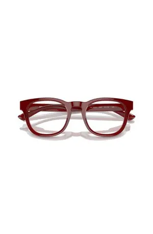 FERRARI 51mm Round Eyeglasses - Red