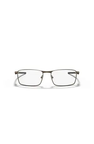 Oakley 57mm Rectangle Full Rim Eyeglasses - Grey
