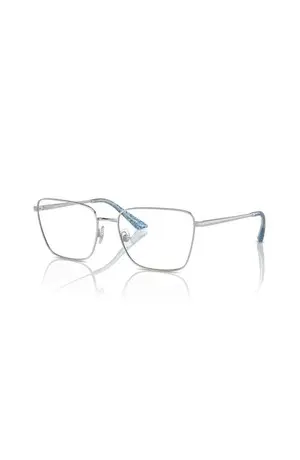 JIMMY CHOO 53mm Rectangle Eyeglasses - Silver