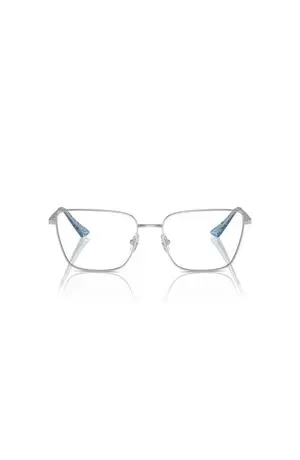 JIMMY CHOO 53mm Rectangle Eyeglasses - Silver