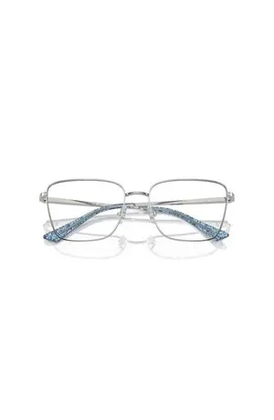 JIMMY CHOO 53mm Rectangle Eyeglasses - Silver