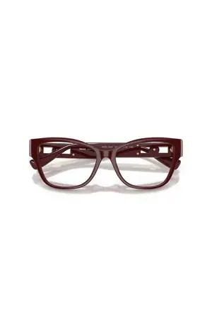 Versace Rectangle Optical Glasses - Red