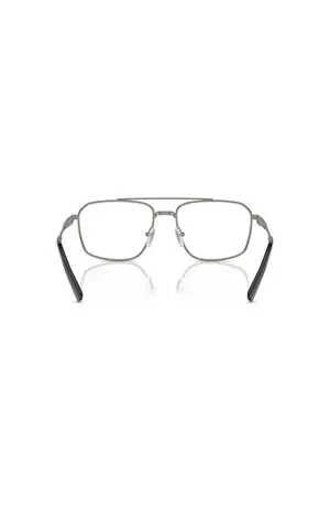 Michael Kors Square Metal Full Rim Eyeglasses - Grey
