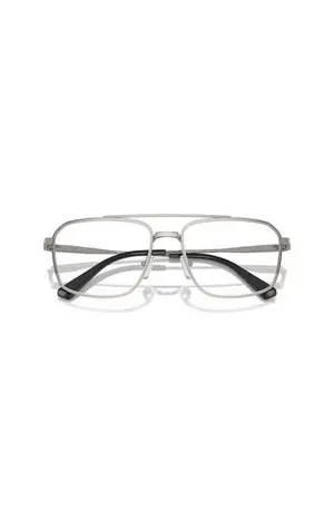 Michael Kors Square Metal Full Rim Eyeglasses - Grey
