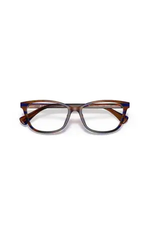 Ralph Lauren 53mm Rectangle Optical Glasses - Brown