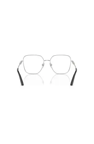 JIMMY CHOO 53mm Square Full Rim Optical Glasses - Silver
