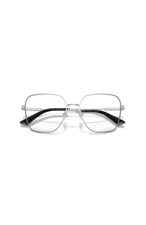 JIMMY CHOO 53mm Square Full Rim Optical Glasses - Silver