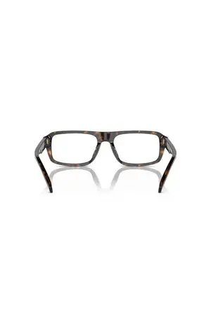 Michael Kors 56mm Irregular Full Rim Eyeglasses - Tortoise