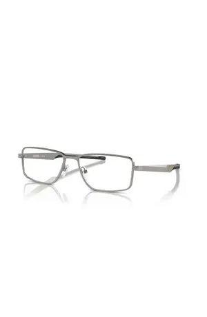 SCUDERIA FERRARI 57mm Rectangle Full Rim Eyeglasses - Silver