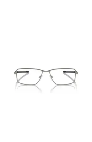 SCUDERIA FERRARI 57mm Rectangle Full Rim Eyeglasses - Silver