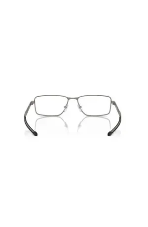 SCUDERIA FERRARI 57mm Rectangle Full Rim Eyeglasses - Silver