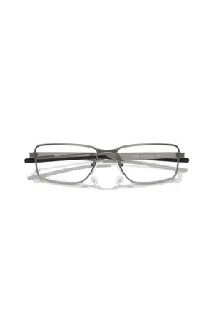 SCUDERIA FERRARI 57mm Rectangle Full Rim Eyeglasses - Silver