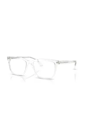 Prada 56mm Rectangle Optical Glasses - Transparent