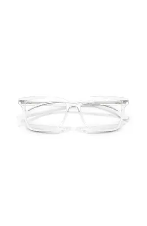 Prada 56mm Rectangle Optical Glasses - Transparent