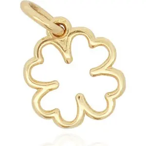 THE LOVERY FINE JEWELRY Mini Gold Clover Charm - Yellow Gold