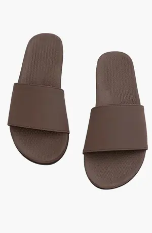 INDOSOLE Responsibly-made Tire Sole Slide Sandals - Soil