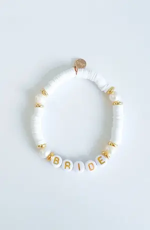 BITS & BOWS Bride Bracelet - White