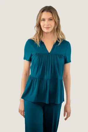 JJWINKS Tiered Shelf Tee - Deep Teal