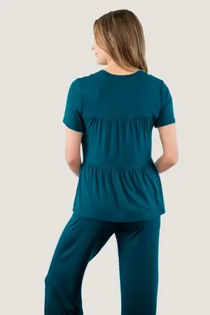 JJWINKS Tiered Shelf Tee - Deep Teal