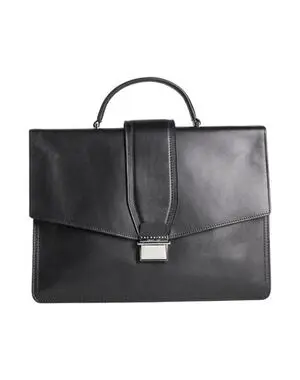 THE BRIDGE Leather Laptop Bag - Black