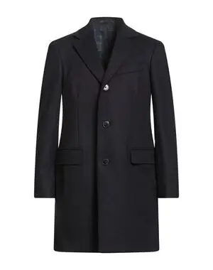 HACKETT Single-breasted Wool-cashmere Coat - Navy