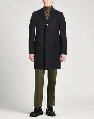 HACKETT Single-breasted Wool-cashmere Coat - Navy