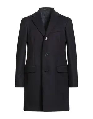 HACKETT Single-breasted Wool-cashmere Coat - Navy