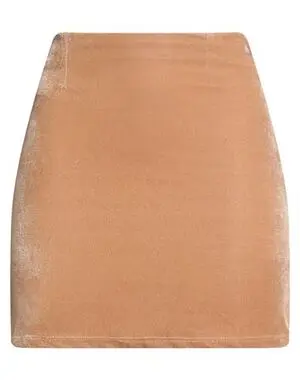 TENSIONE IN Pencil Mini Skirt Camel