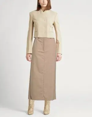 Peserico Flared Maxi Skirt In Wool Blend