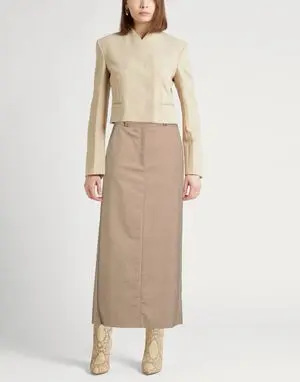 Peserico Flared Maxi Skirt In Wool Blend
