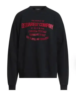 Dsquared2 Cotton Fleece Sweatshirt - Black