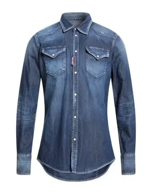 Dsquared2 Denim Shirt Size Cotton, Elastane