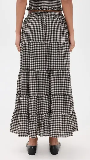 NIA Paloma Checked Skirt