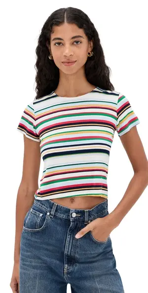 LE BOP Eloise Striped Tee - Multi Stripe
