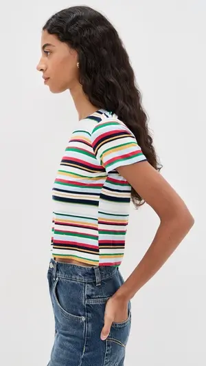 LE BOP Eloise Striped Tee - Multi Stripe