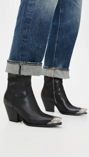 Free People Brayden Western Boots - Black