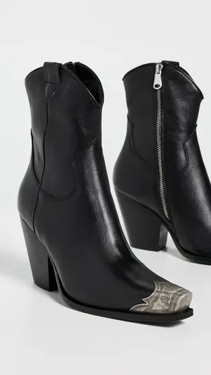 Free People Brayden Western Boots - Black