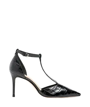 Cinq À Sept Clara Croco T-strap Pumps