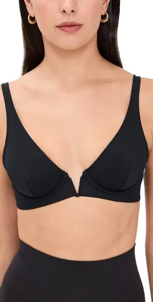 Commando Classic Plunge Underwire Bra - Black