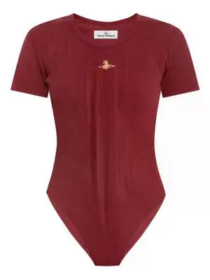 VIVIENNE WESTWOOD Orb-embellished Ribbed Bodysuit