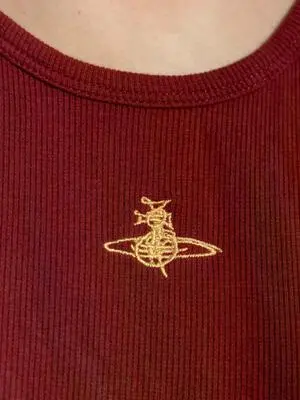 VIVIENNE WESTWOOD Orb-embellished Ribbed Bodysuit