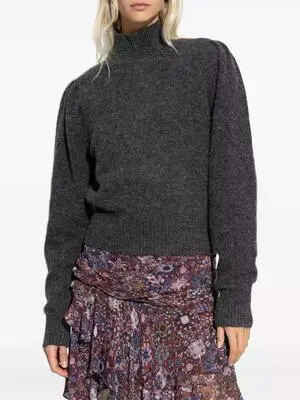 MARANT ETOILE Long-sleeve Turtleneck Sweater - Grey