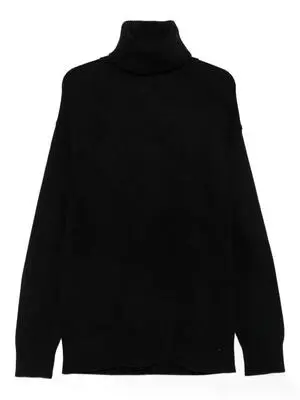 Black Roll Neck Jumper