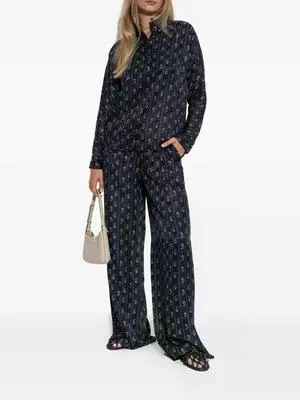 Tory Burch Paisley Print Wide-leg Trousers